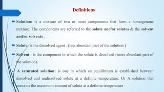 SOLUBILITY | PPT