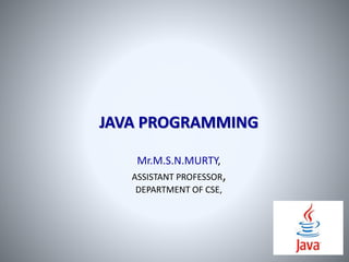 JAVA PROGRAMMING | PPT