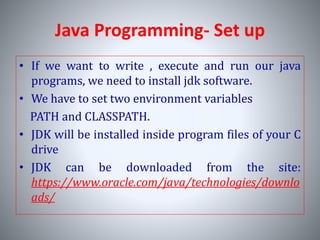 JAVA PROGRAMMING | PPT
