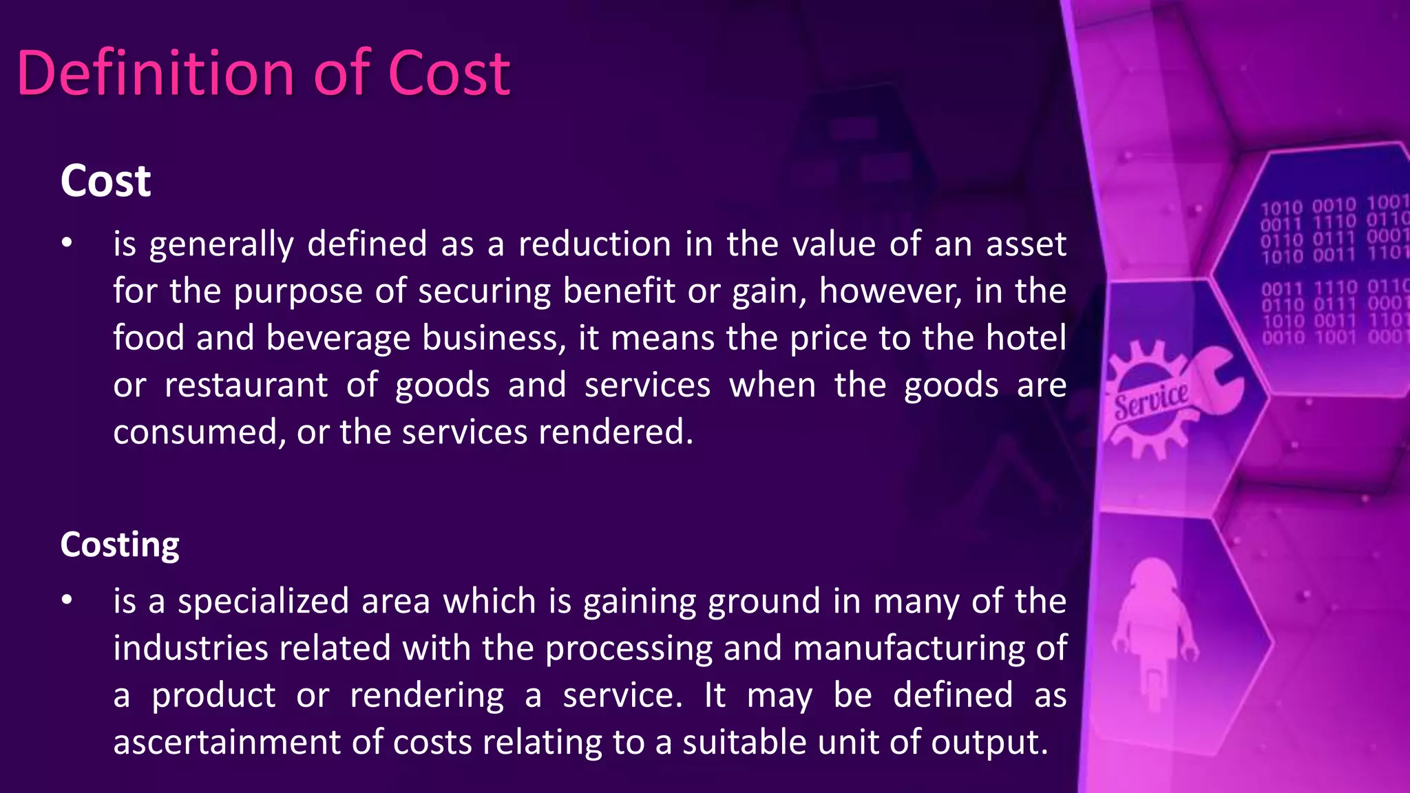 Food and BeveragE Cost Control | PPTX