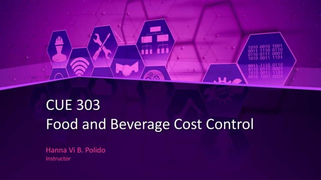 Food and BeveragE Cost Control | PPTX | Business Accounting & Finance ...