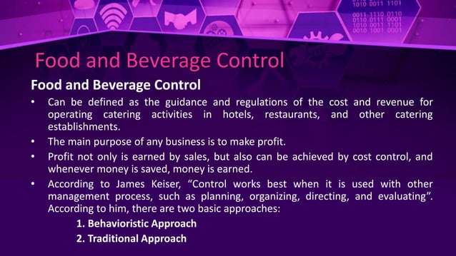 Food and BeveragE Cost Control | PPTX | Business Accounting & Finance | Business