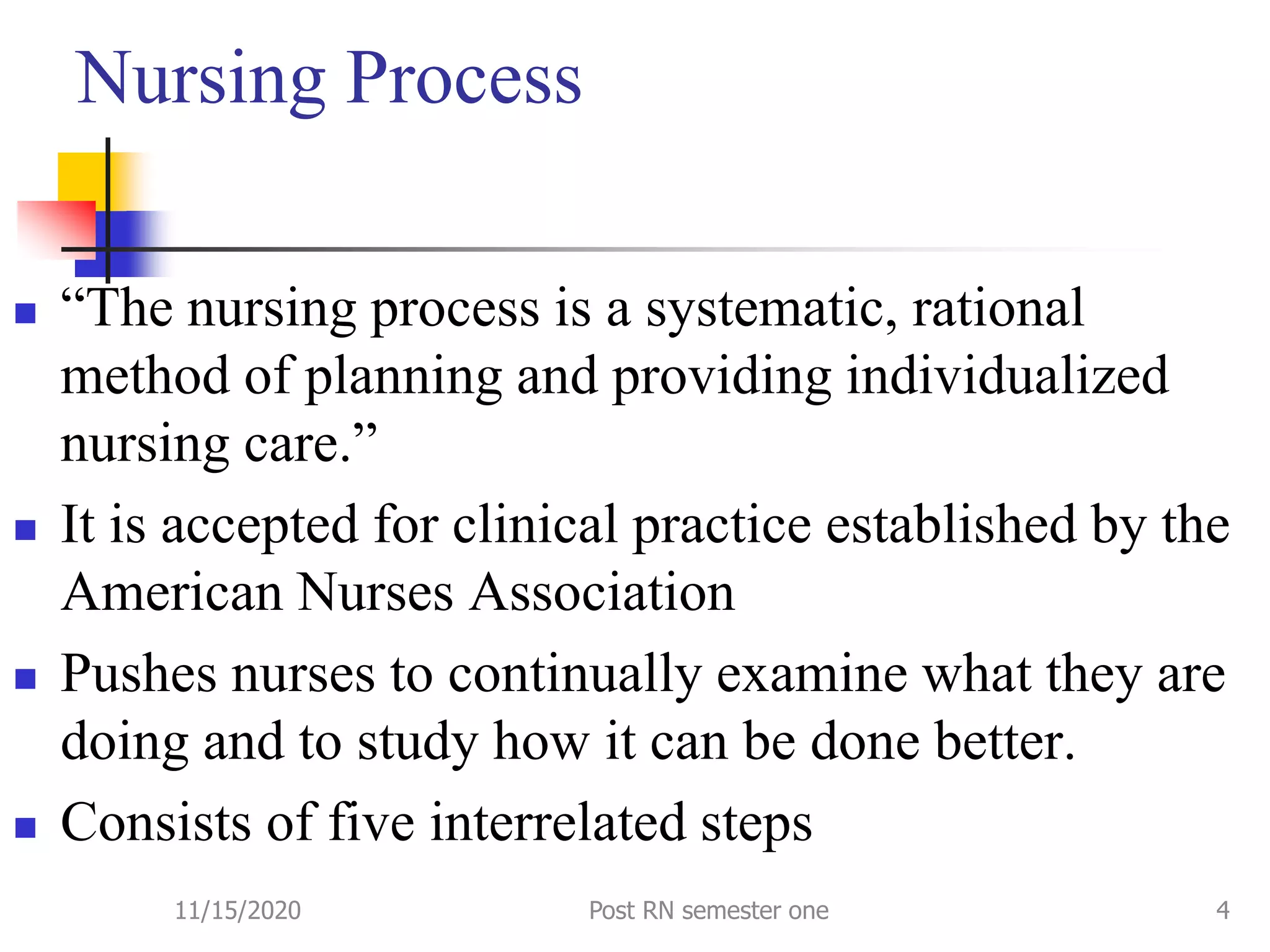 UNIT # 1.OVERVIEW OF NURSING PROCESS AND OVERVIEW OFNANDA | PDF