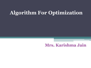 Algorithm For optimization.pptx