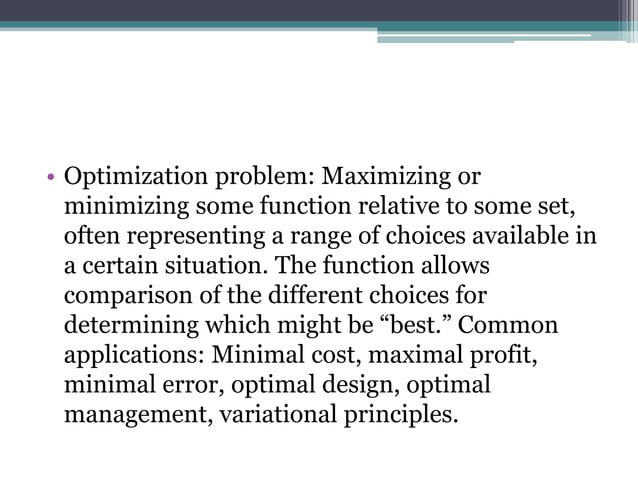 Algorithm For optimization.pptx | Physics | Science