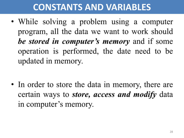 Fundamentals of Data Structures Unit 1.pptx | Programming Languages ...
