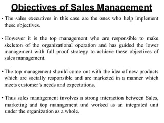 introduction to sales management | PPTX