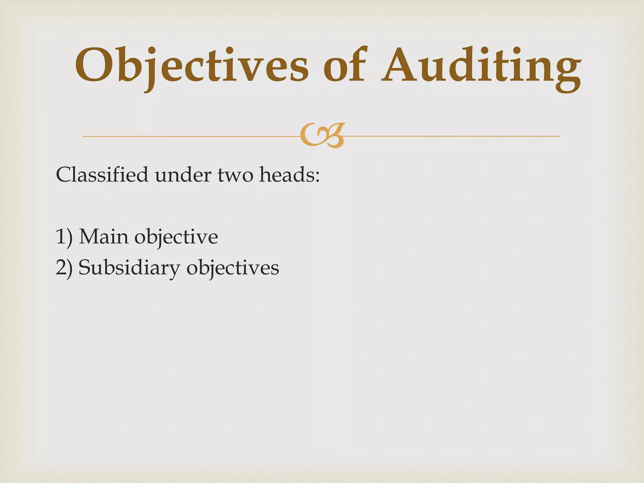 Auditing Introduction | PPT