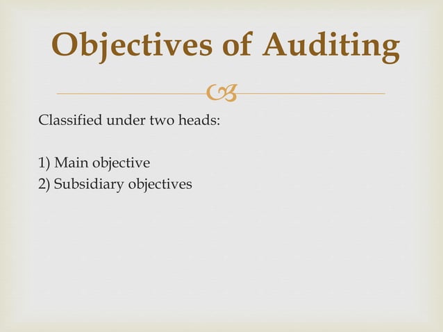 Auditing Introduction | PPT
