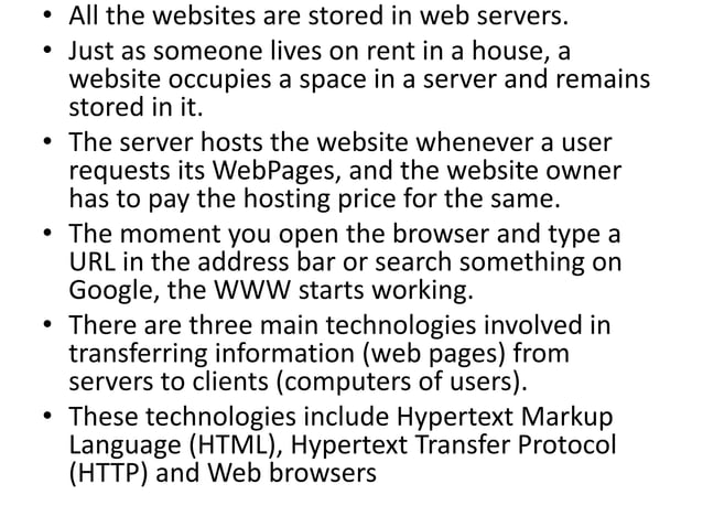 Web Technology Part 1 | PPT