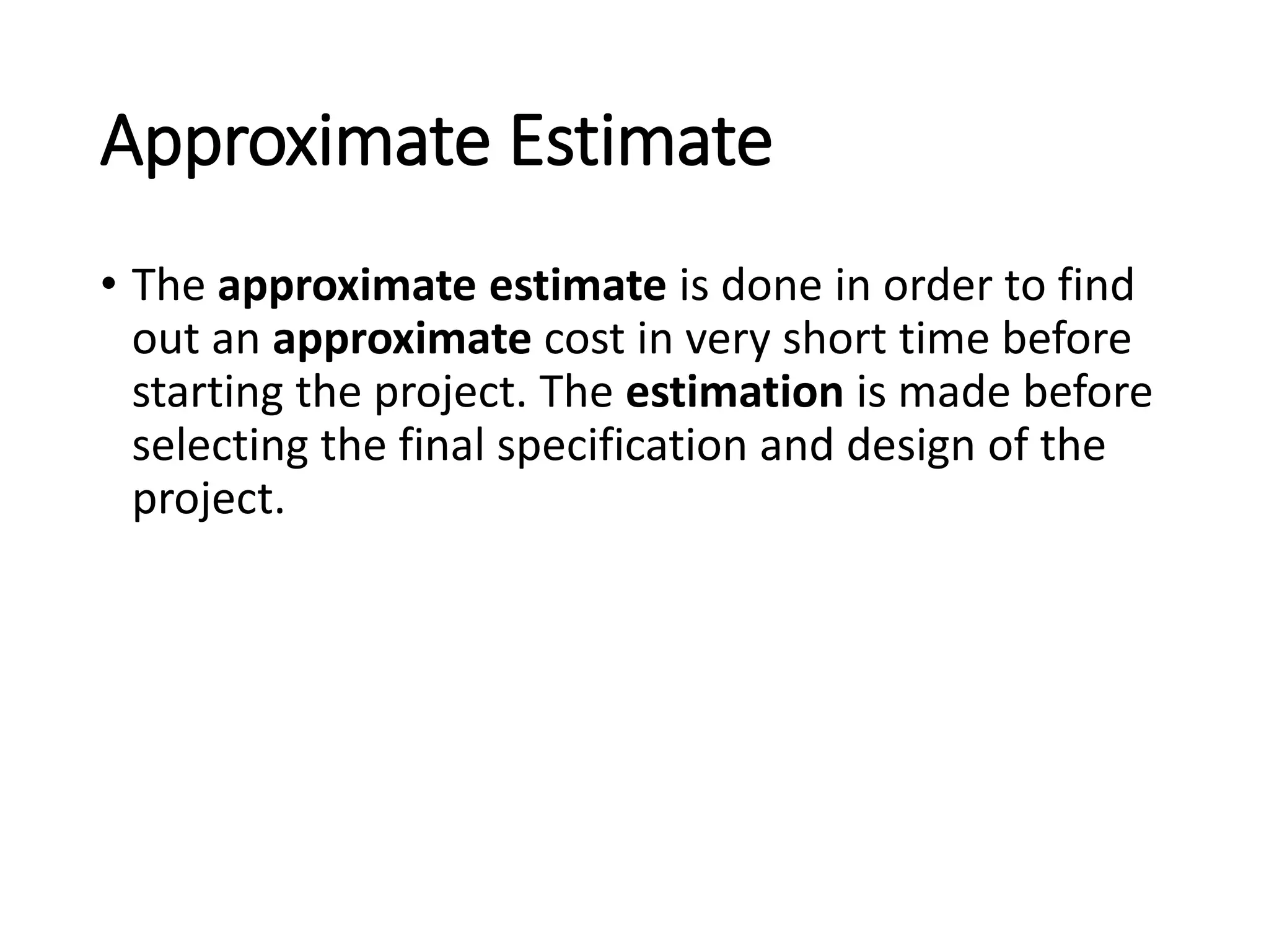 Estimation Costing and Valuation Unit 1 | PPTX