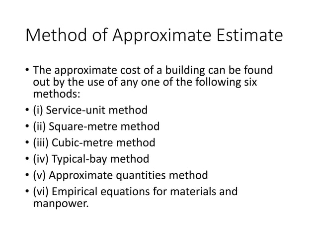 Estimation Costing and Valuation Unit 1 | PPTX | Civil Engineering ...
