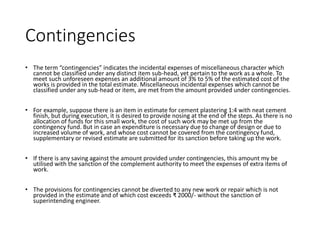 Estimation Costing and Valuation Unit 1 | PPTX