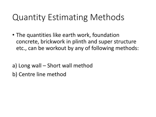 Estimation Costing and Valuation Unit 1 | PPTX | Civil Engineering ...