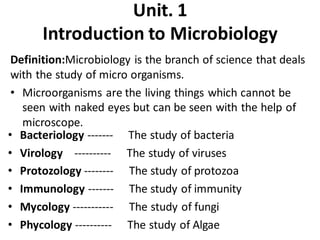 Unit1. Introduction to Microbiology. Microbiology.pdf
