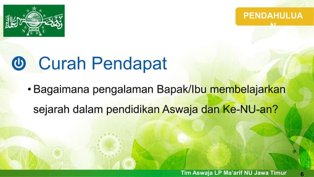 Unit 1. Pembelajaran Sejarah Aswaja dan Ke NU an.pptx