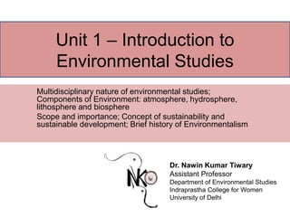 Unit 1. Introduction to environmental studies.pdf