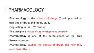 Pharmacology in Cosmetic Technology | PPTX