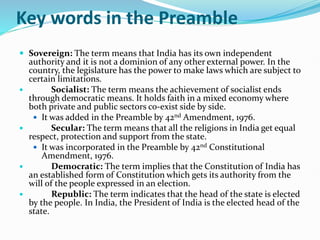 Unit I Introduction to Indian constitution | PPTX