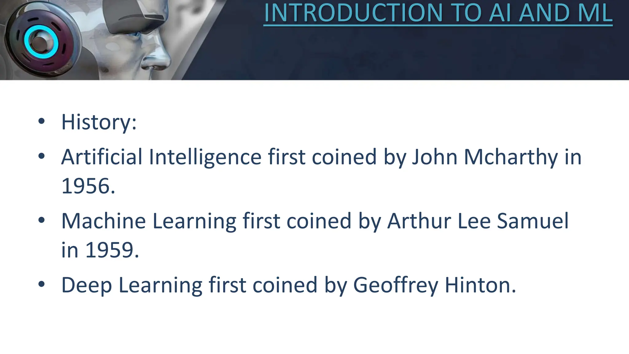 Introduction Of Machine Learningpptx Artificial Intelligence Technology And Computing