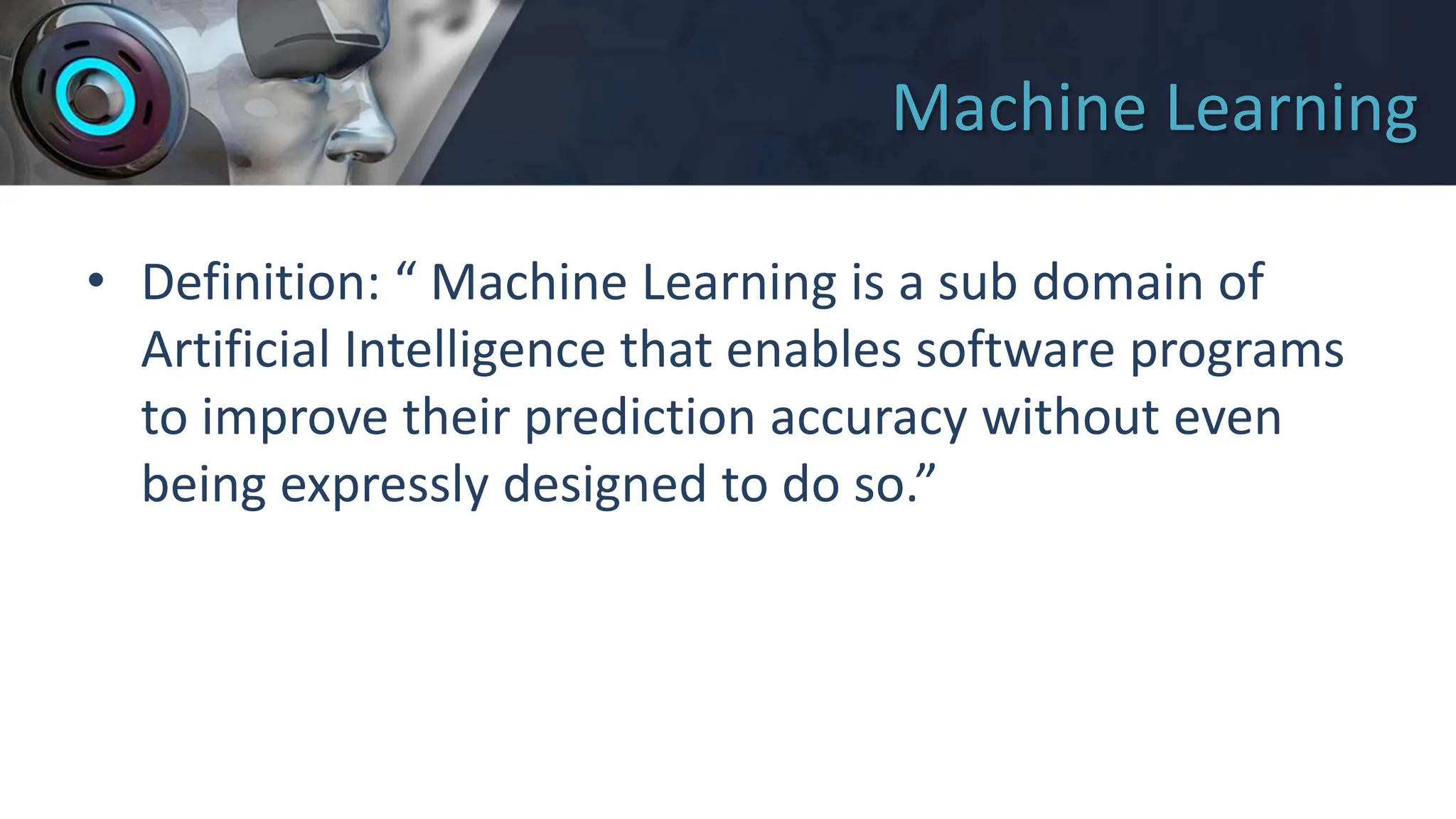 Introduction Of Machine Learningpptx Artificial Intelligence Technology And Computing