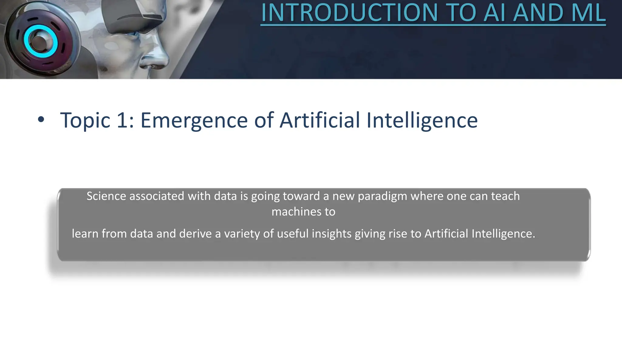 Introduction Of Machine Learningpptx Artificial Intelligence Technology And Computing