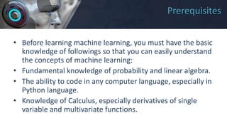 Introduction of machine learning.pptx | Artificial Intelligence | Technology & Computing