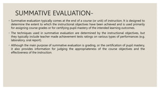 Unit 1.Evaluation, Assessment and Measurement pptx | PPTX