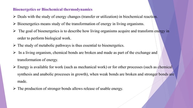 UNIT1.2 bioenergetic in introduction of biochemistry | PPTX | Physics | Science