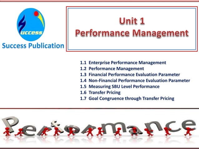 Performance Management Unit 1 - MBA Semister 3 | PPT