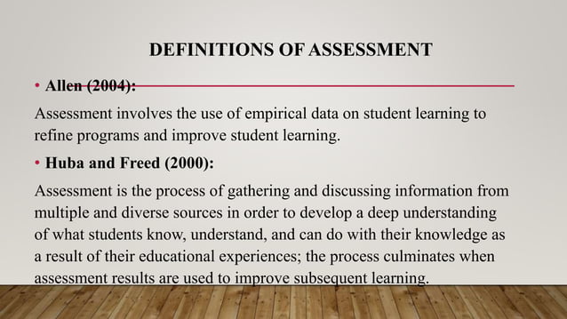 Unit 1.Introduction of Assessment in Education.pptx | Educational ...