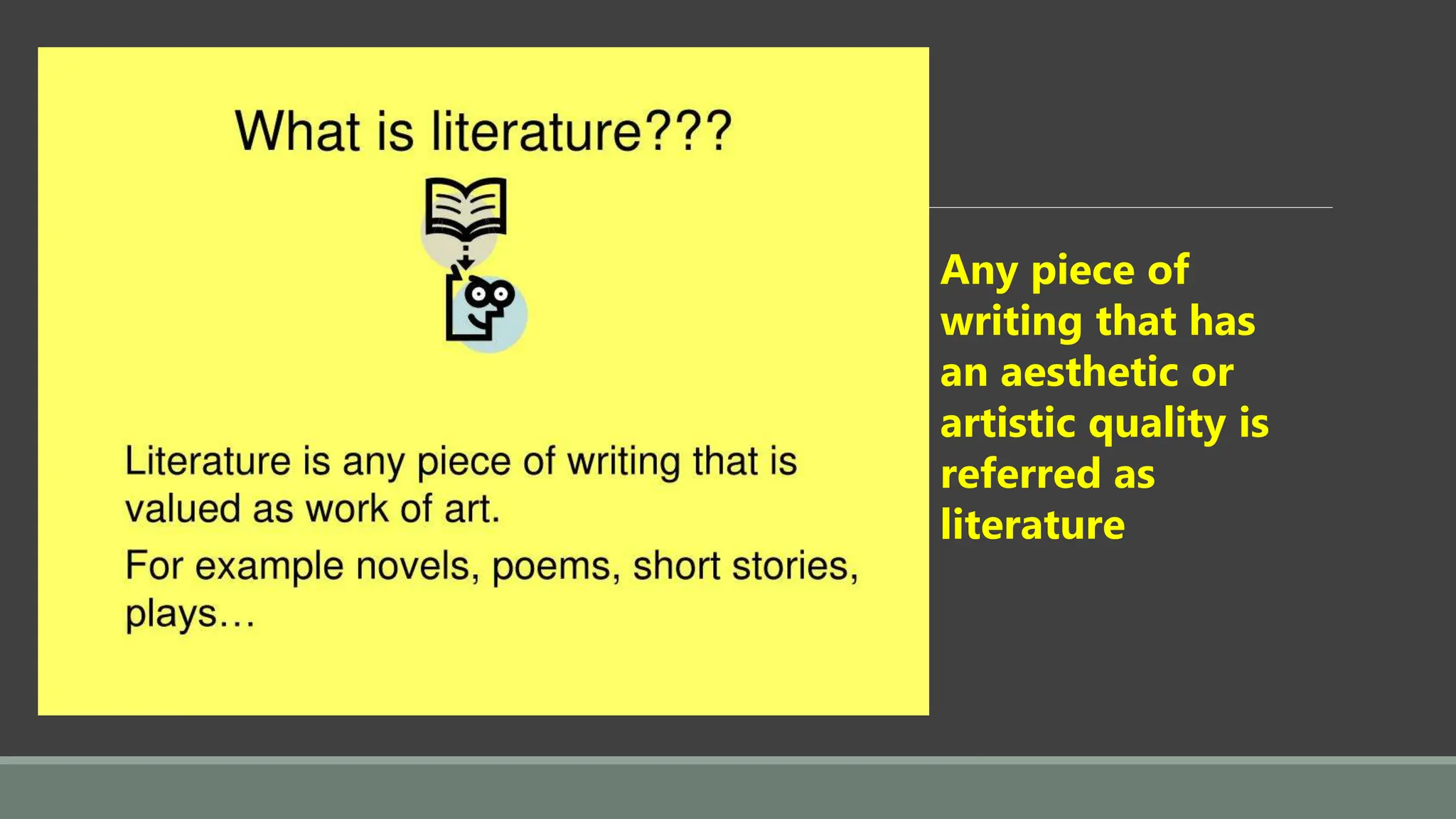 WHAT IS LITERATURE AND WHAT IS A TEXT.pptx