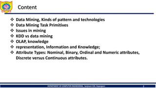 Introduction to data mining which covers the basics | PDF