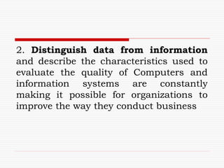 Introduction of Data and Information in IS | PPT
