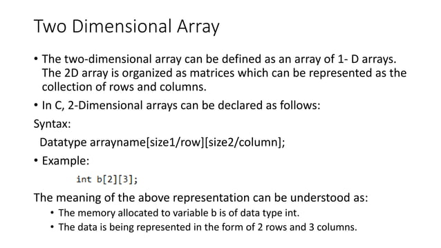 Basic of array and data structure, data structure basics, array ...
