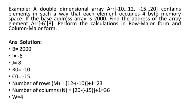 Basic of array and data structure, data structure basics, array, address calculation, sparse ...