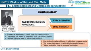 UNIT1. PHILOSOPHY OF SCIENCE - RESEARCH METHODOLOGY | PDF