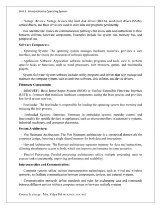 Introduction to Operating system for BCA syllabus | PDF