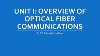 fiber optic communication basics and terminologies | PPT