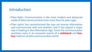 fiber optic communication basics and terminologies | PPT