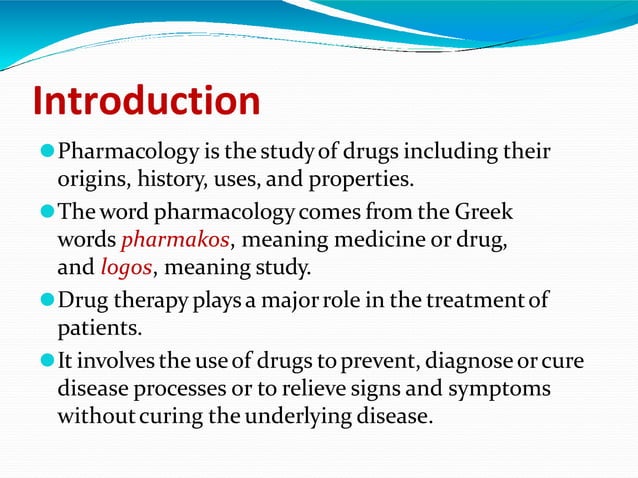 introduction to pharmacology in nursing | PPTX | Chemistry | Science