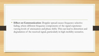 Wireless channels in wireless communication | PPTX