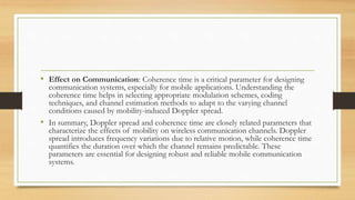 Wireless channels in wireless communication | PPTX