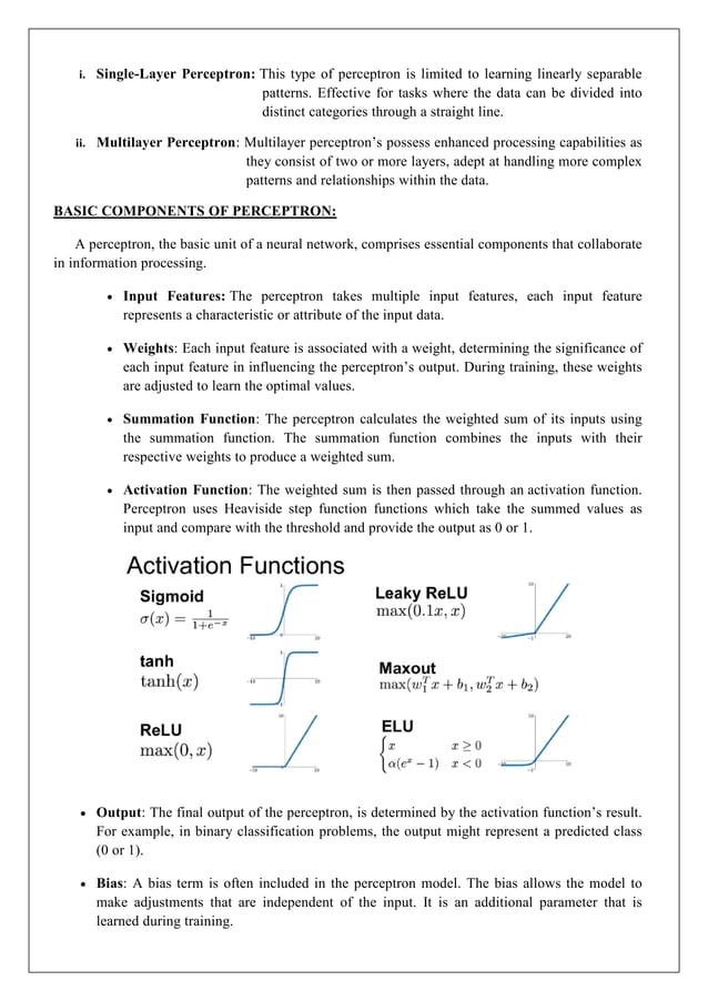 Ccs355 Neural Networks And Deep Learning Unit 1 Pdf Notes With Question