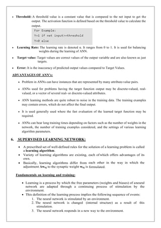 CCS355 Neural Networks & Deep Learning Unit 1 PDF notes with Question ...