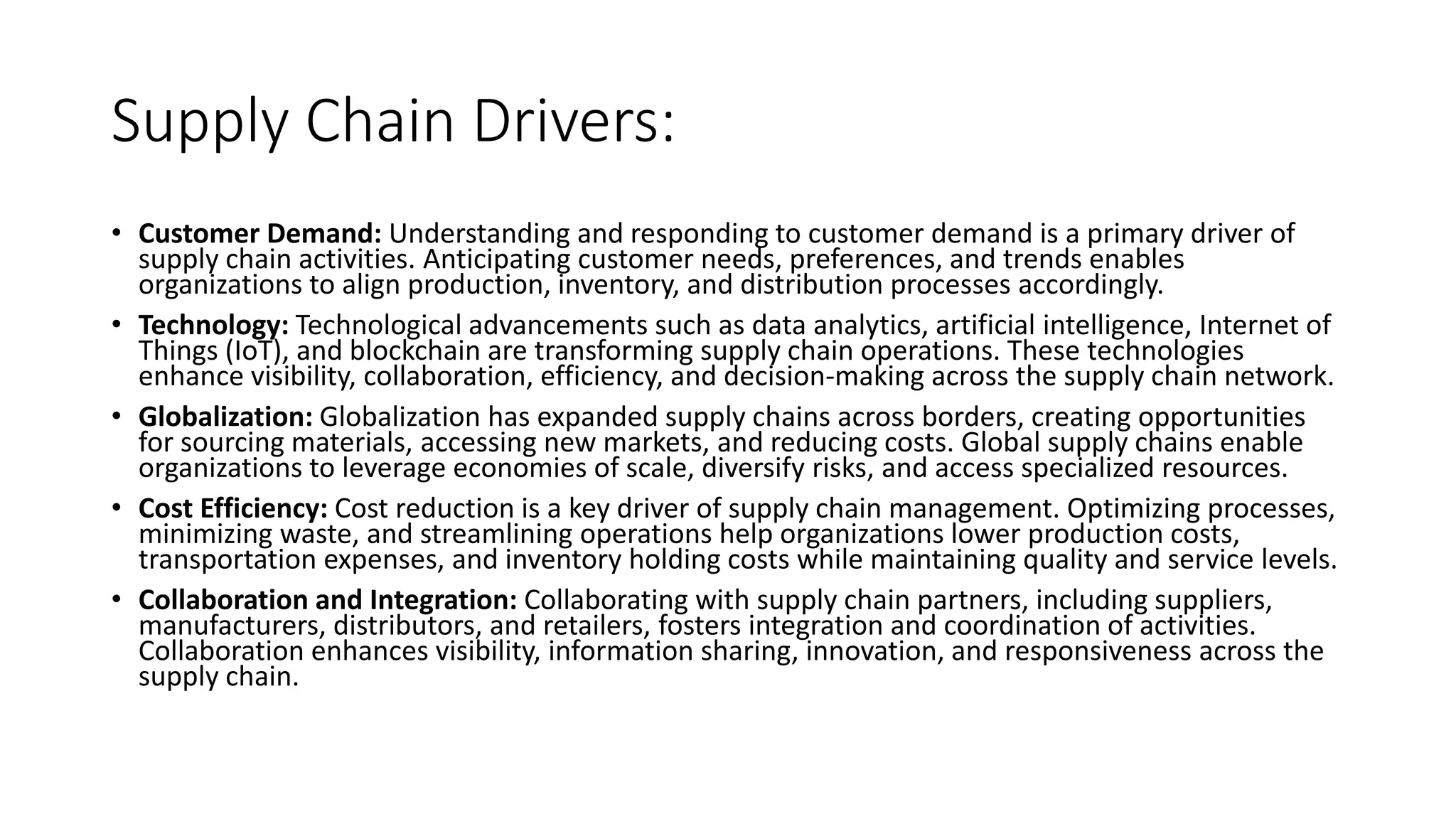 SCM, Value Chain, Objectives of SCM, Importance | PPT