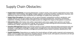 SCM, Value Chain, Objectives of SCM, Importance | PPT