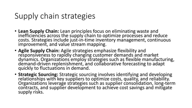 SCM, Value Chain, Objectives of SCM, Importance | PPT