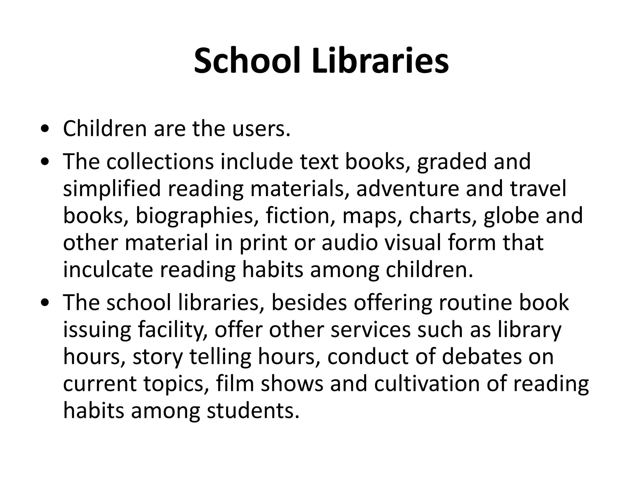 Types of Academic Library and its functions | PPT