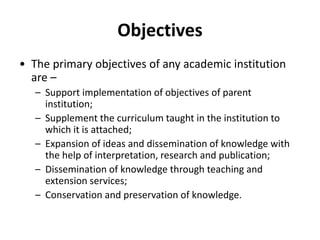 Types of Academic Library and its functions | PPT
